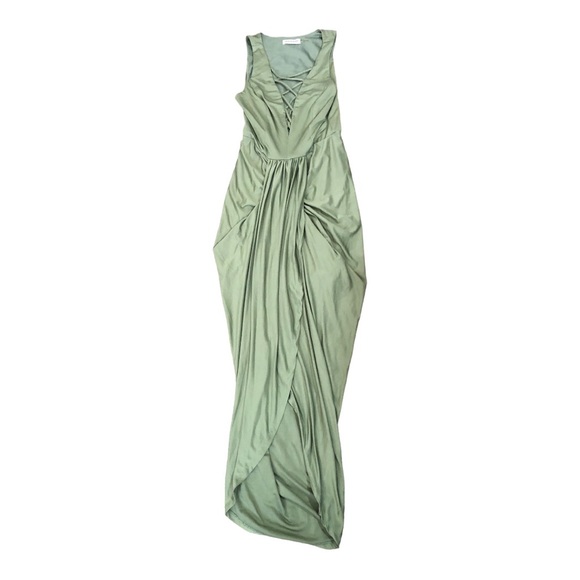 Fashion Nova | Dresses | Fashion Nova Olive Green Ruched Dress | Poshmark